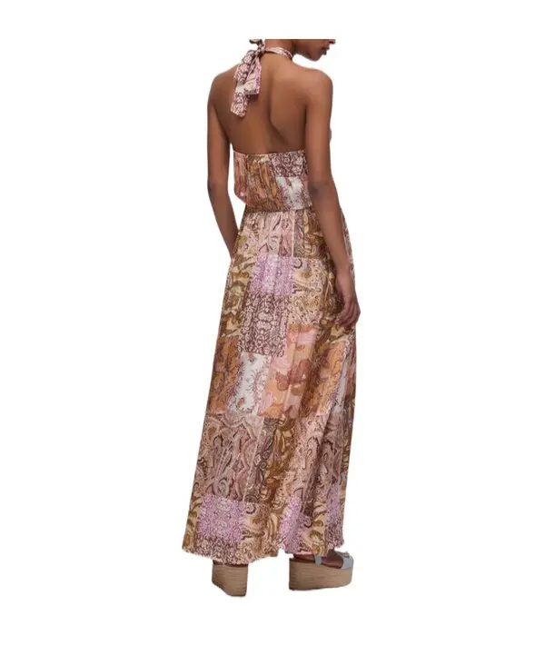 Liu Jo Long Printed Halterneck Maxi Dress