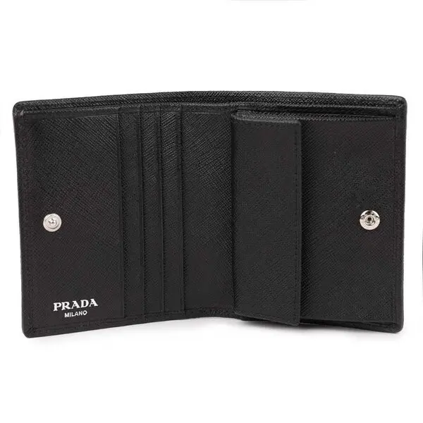 Prada Triangle Logo Bi-fold Wallet
