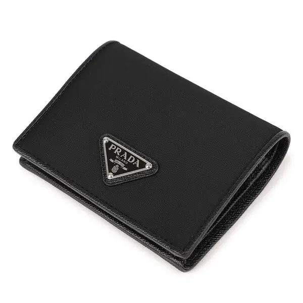 Prada Triangle Logo Bi-fold Wallet