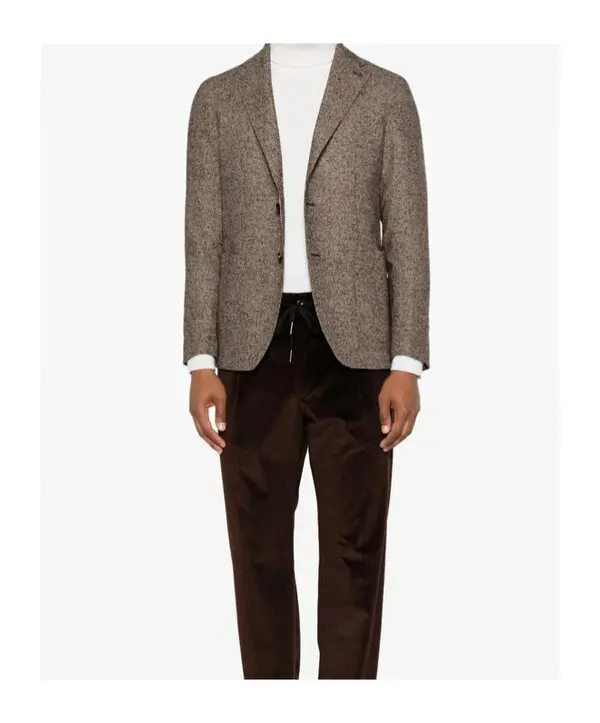 Tagliatore Long-sleeved Blazer - Brown