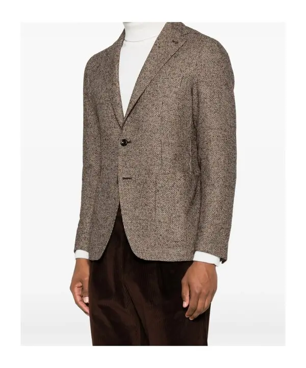 Tagliatore Long-sleeved Blazer - Brown