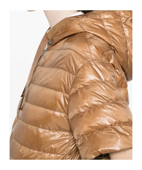 Herno Short-sleeve Quilted Zip-up Jacket