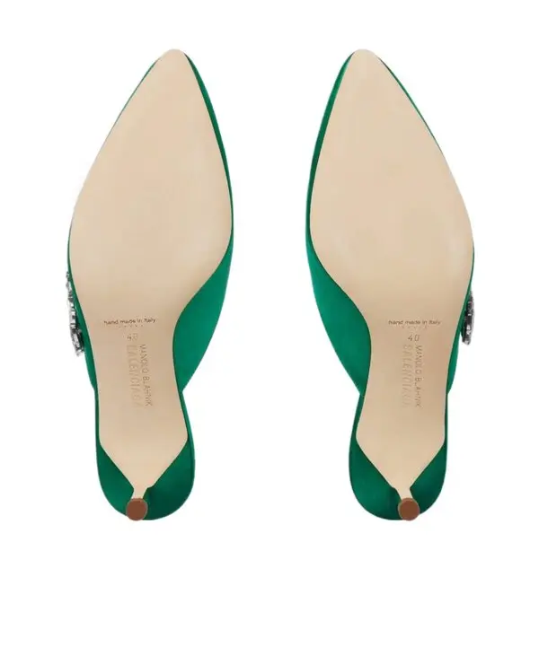 BALENCIAGA X MANOLO BLAHNIK Embellished Mule