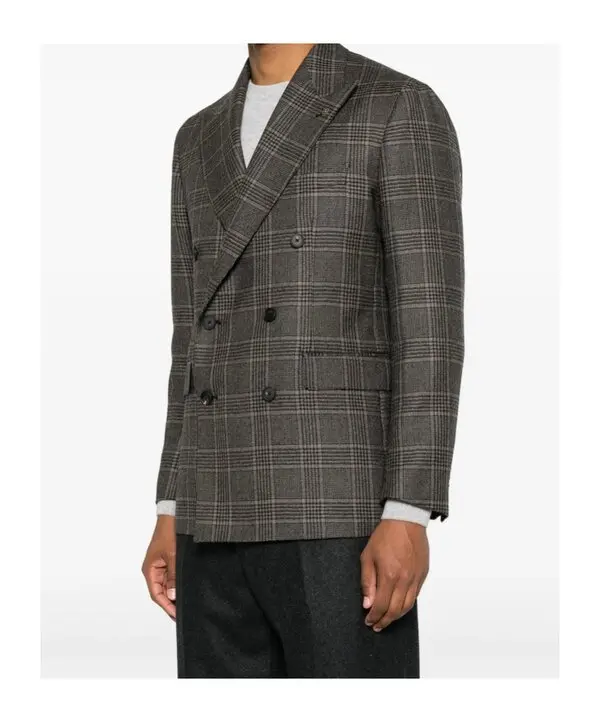 Tagliatore Plaid Suit Jacket