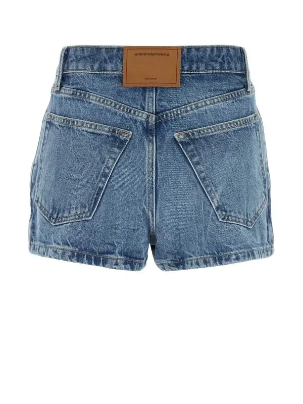 Alexander Wang Zip Front Denim Mini Skort
