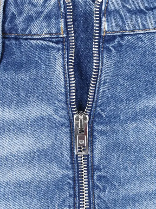 Alexander Wang Zip Front Denim Mini Skort