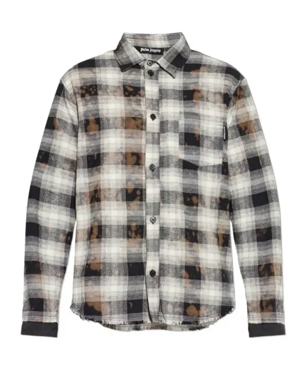Palm Angels Checked Frayed Edge Shirt