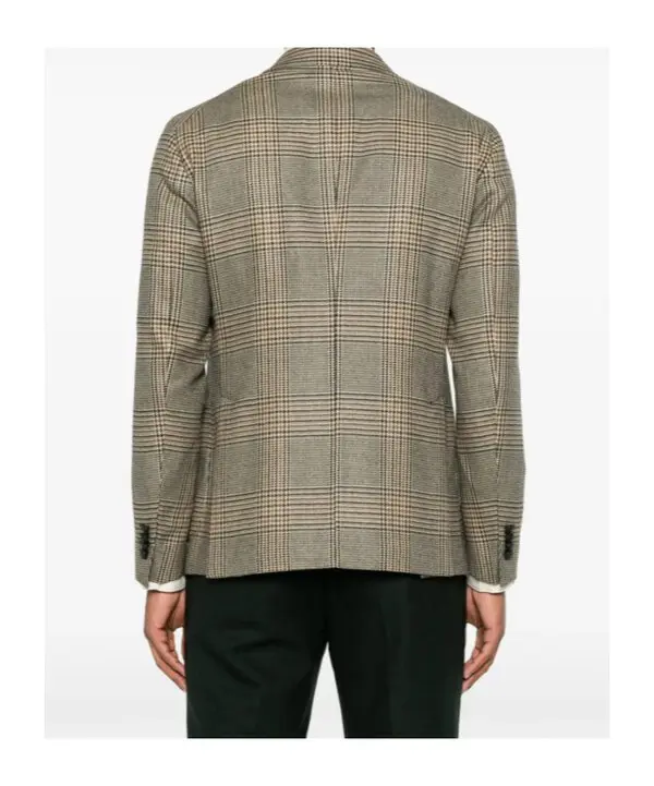 Tagliatore Plaid Suit Jacket - Beige