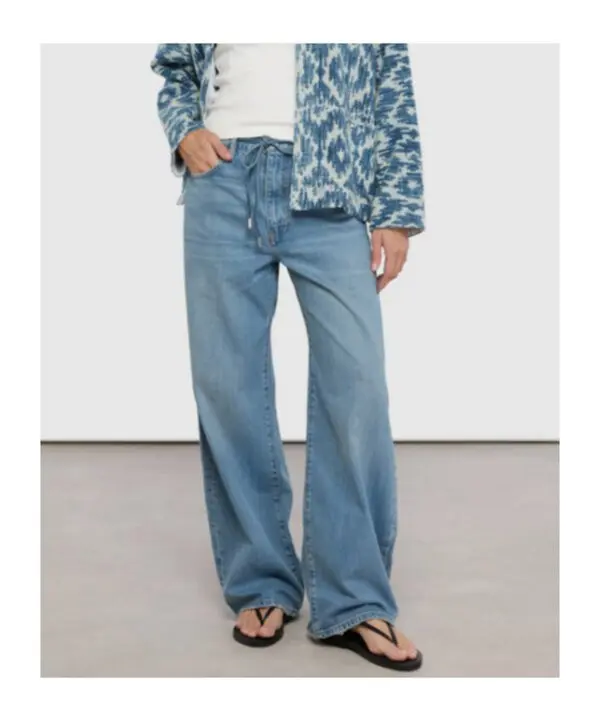 FRAME The Off Duty Wide-leg Jeans - Blue