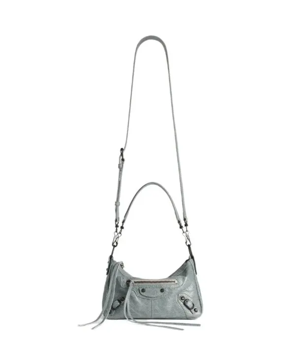 Balenciaga Le City Moto Bag Small - Blue Grey