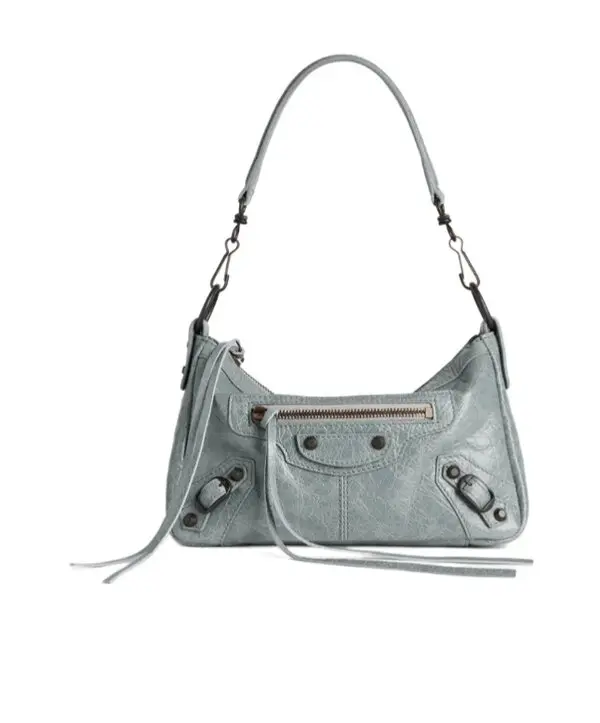 Balenciaga Le City Moto Bag Small - Blue-gray
