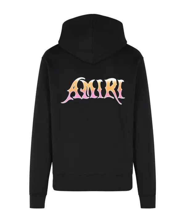 Amiri Long Sleeve Hoodie With Logo Print