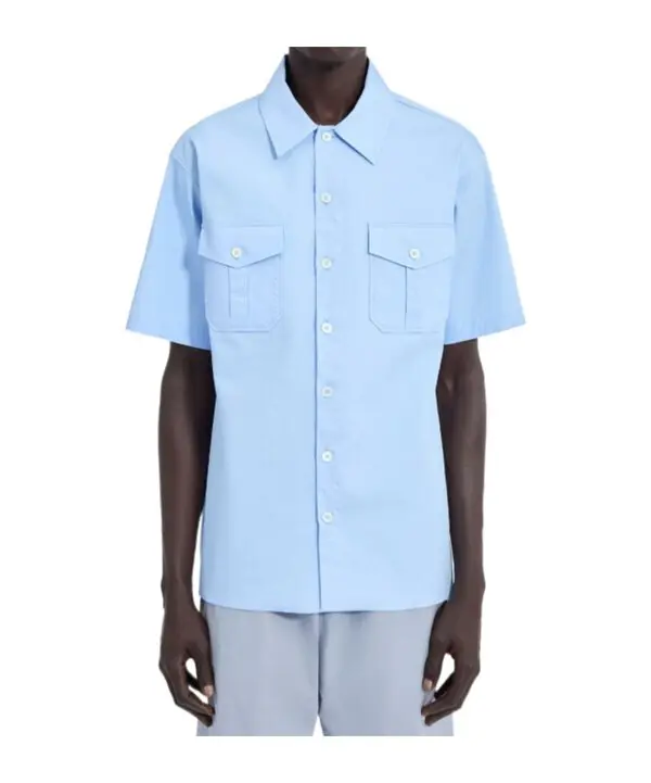 MAISON MARGIELA Fused Poplin Short-sleeve Shirt