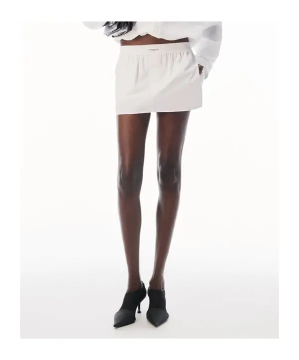 Alexander Wang Mini Logo-patch Boxer-style Shorts