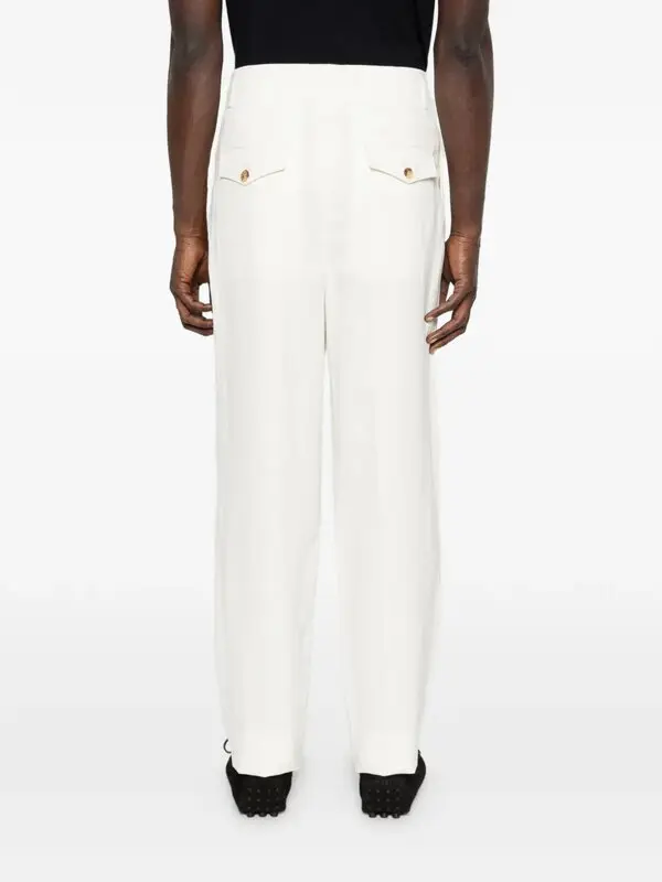 Brunello Cucinelli Pleated Trousers - White