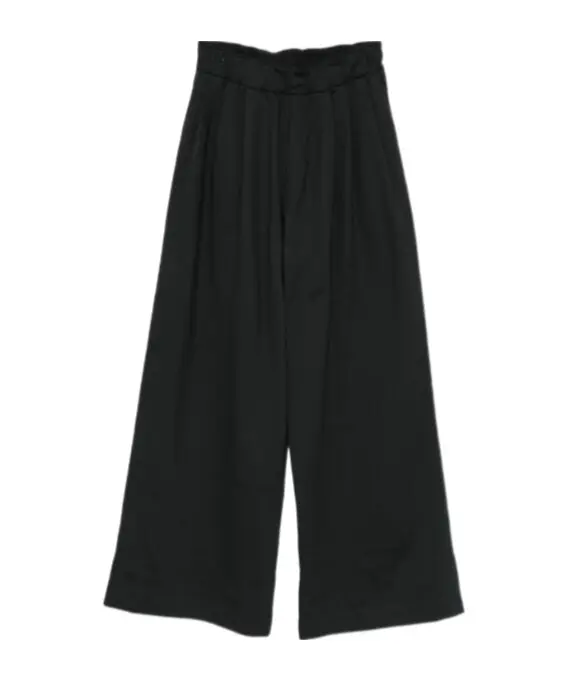 Dries Van Noten Elastic Waist Wide-leg Pants - Black