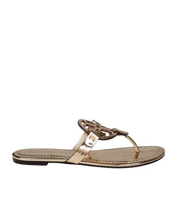 Tory Burch Metallic Flat Flip-flop Sandals