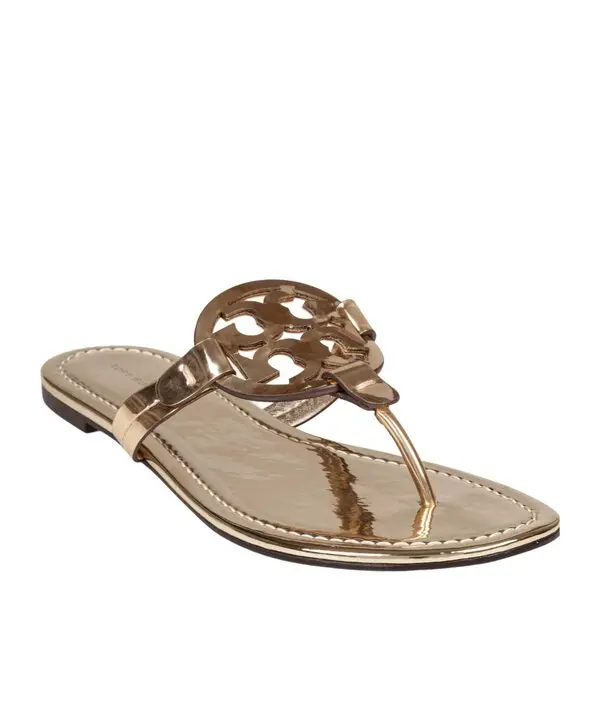 Tory Burch Metallic Flat Flip-flop Sandals
