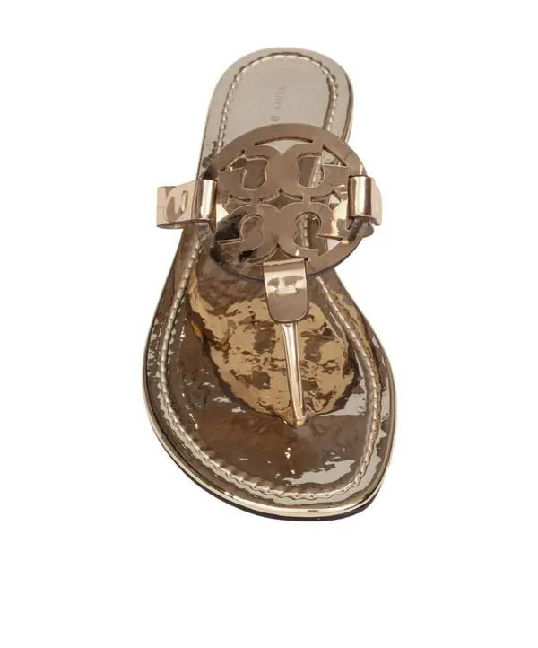 Tory Burch Metallic Flat Flip-flop Sandals
