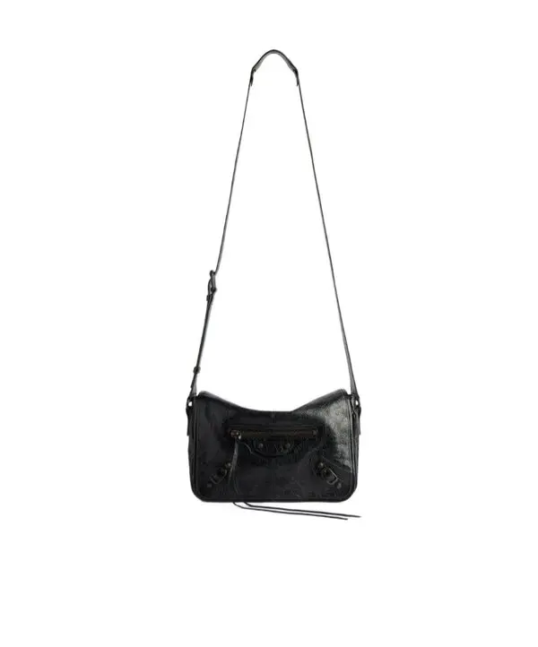 Balenciaga Le City Flap Messenger Bag Small - Black