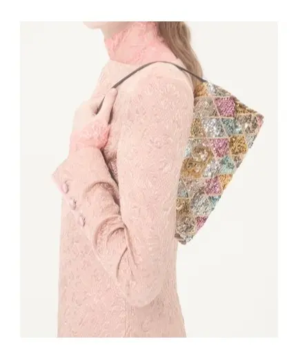 Valentino Garavani Devain Small Shoulder Bag With Rhombelle Embroidery