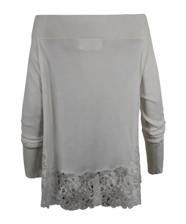 Ermanno Scervino Off-the-shoulder Lace Jumper