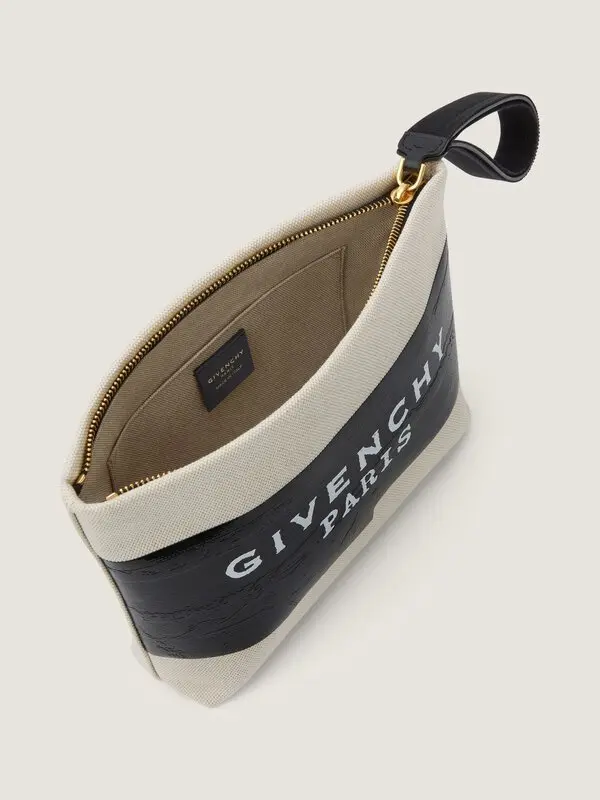 Givenchy Two-toned Logo Printed Clutch Bag