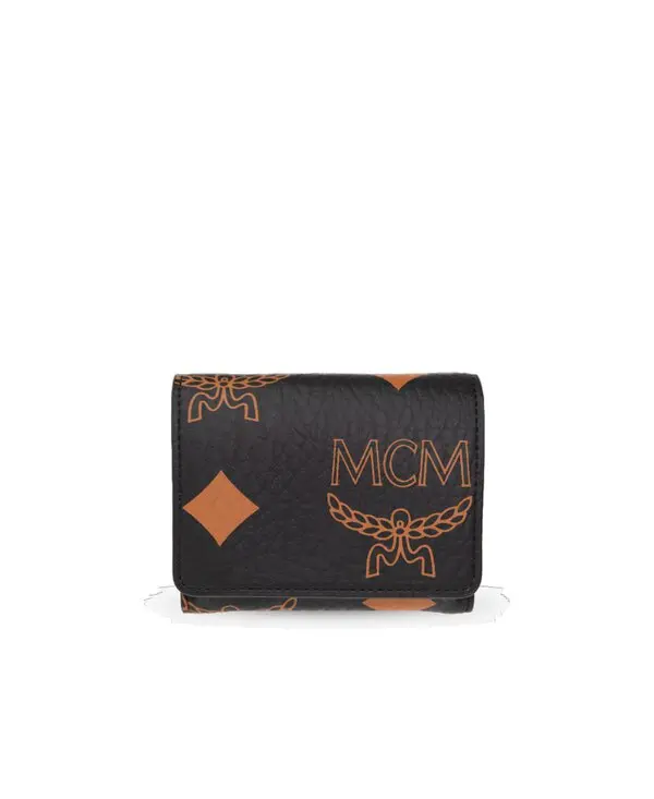 Mcm Alphabet Wallet - Black
