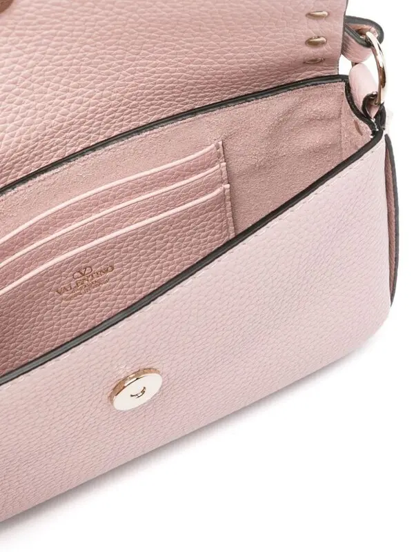 Valentino Garavani Rockstud Foldover Top Pouch - Pink
