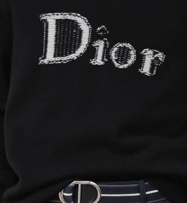 Dior Embroidery Crew Neck Sweater