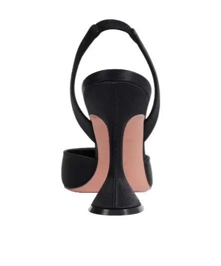 Amina Muaddi Pointed-toe Slingback Sandals With Sculptural Heel