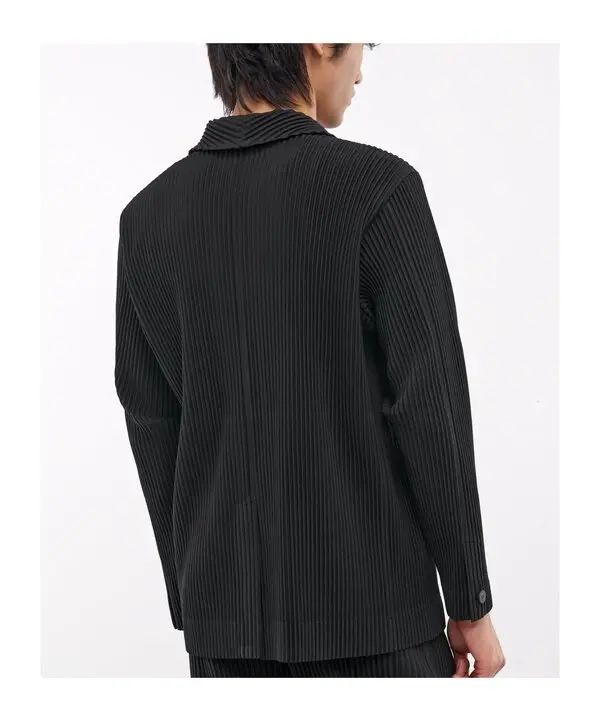 Issey Miyake Homme Plissé Plissé Single Breasted Blazer