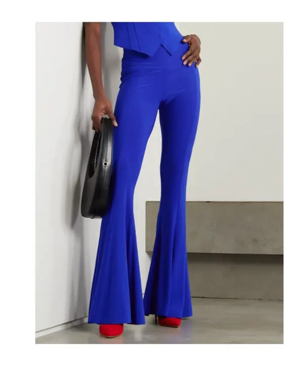 Norma Kamali High-waisted Flare Trousers