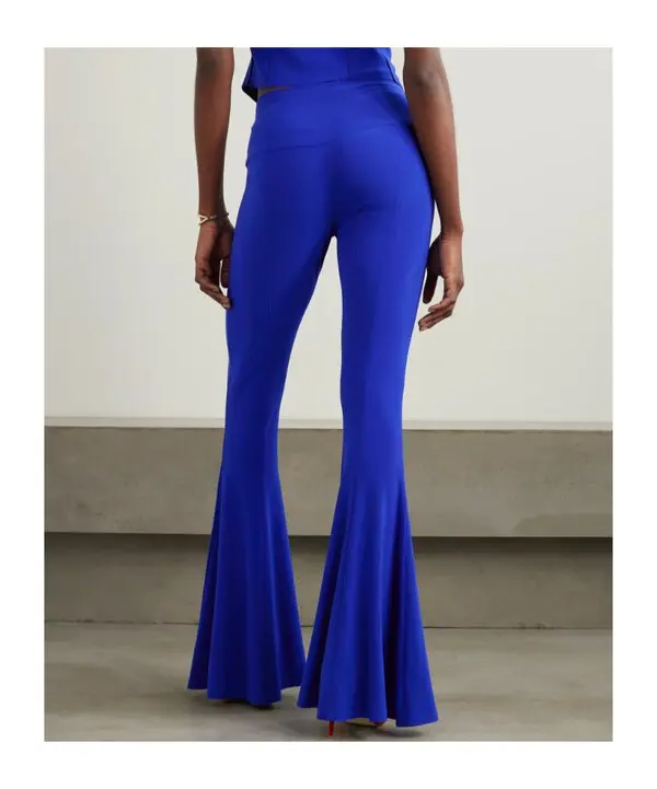 Norma Kamali High-waisted Flare Trousers