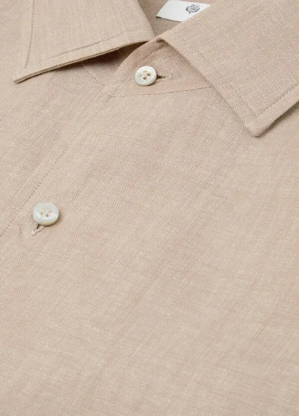 Loro Piana André Buttoned Shirt - Grained Beige