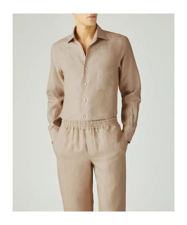 Loro Piana André Buttoned Shirt - Grained Beige