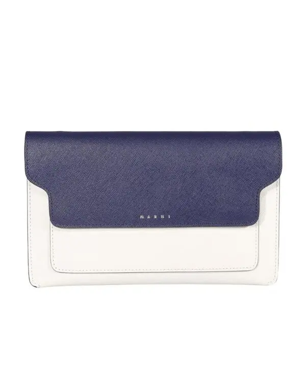 Marni Two-tone Leather Shoulder Bag