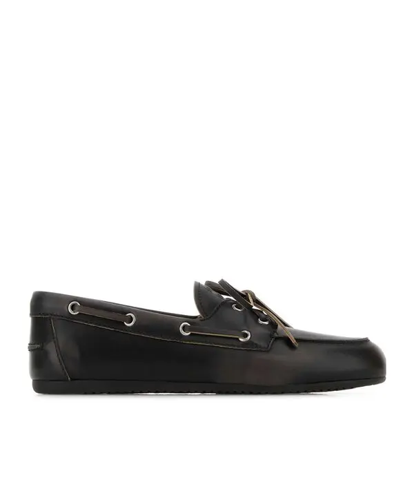 Miu Miu Bleached Slip-on Loafers