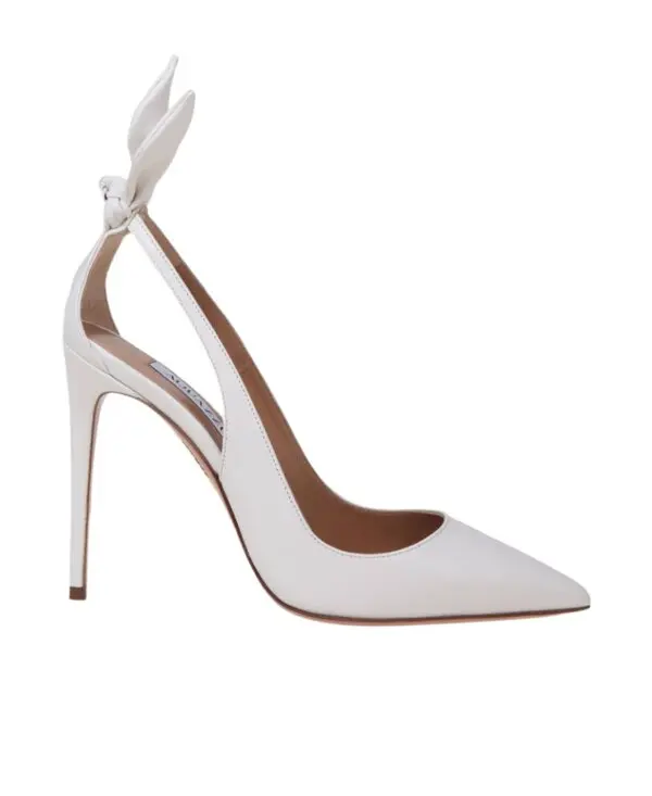 AQUAZZURA Bow Tie Pointed Toe Pumps