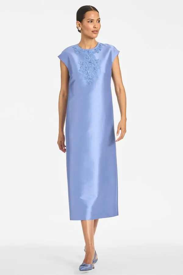 Sachin & Babi Gwendolyn Mikado Sheath Gown - Opal