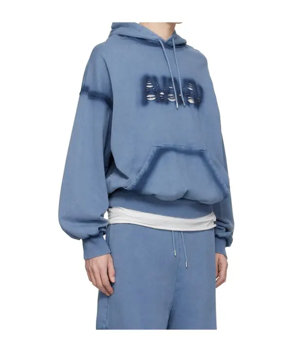 AVAVAV Distressed Drawstring Hoodie