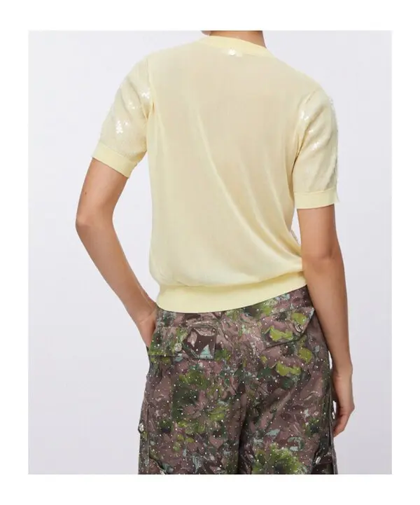 Liu Jo Sequin-embellished Round Neck T-shirt