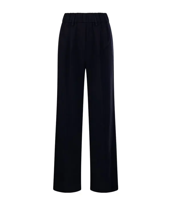 FORTE_FORTE Elasticated Loose Fit Trousers - Black