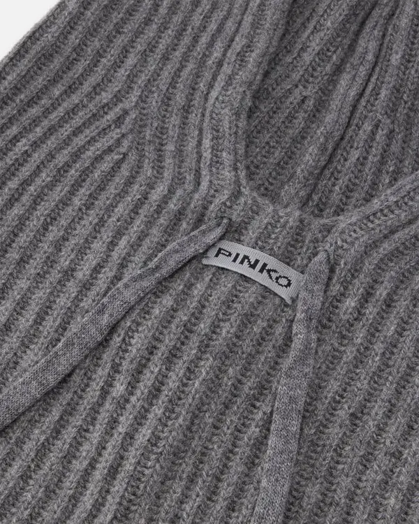 Pinko Hooded Ribbed Balaclava
