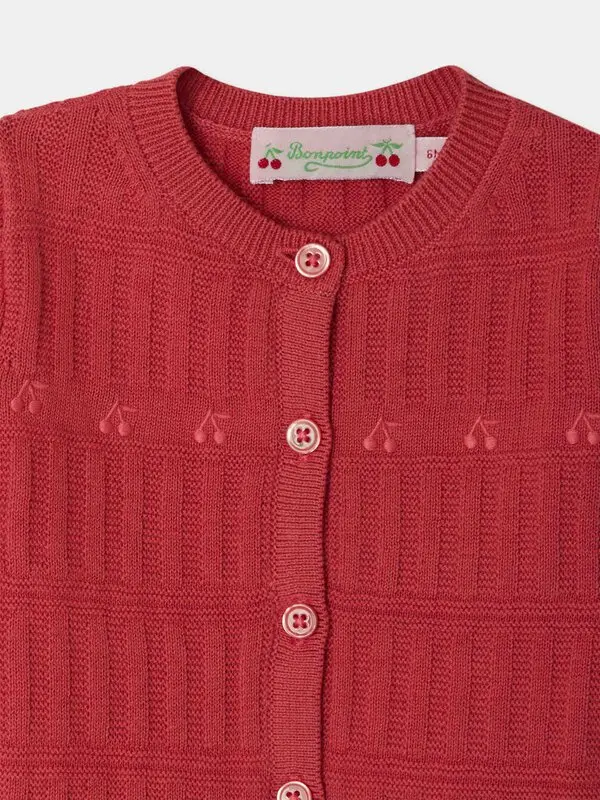 Bonpoint Embroidered Cardigan