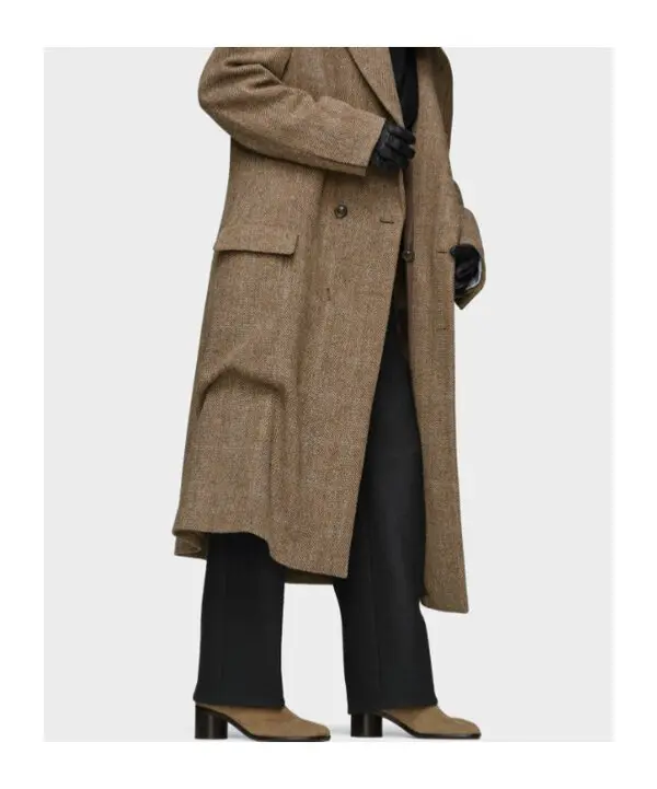 MAISON MARGIELA Checked Wool Herringbone Coat