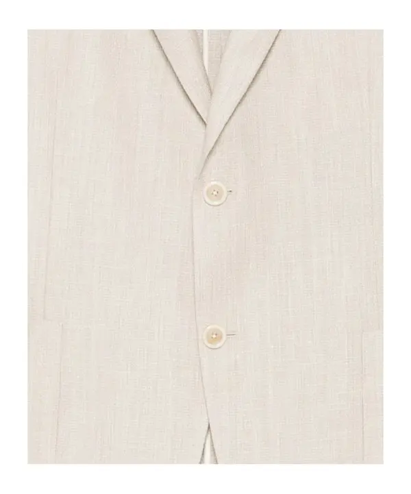 LARDINI Long-sleeved Suit Jacket - White