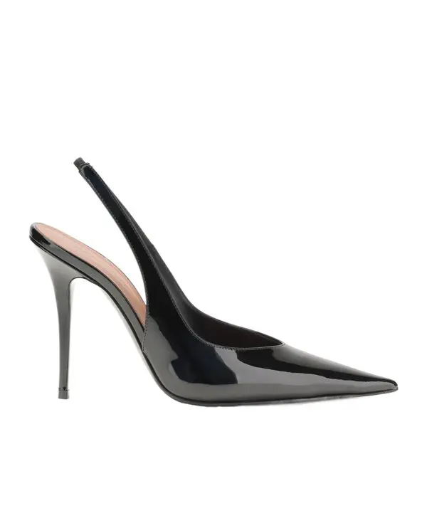 Amina Muaddi Anok Sling Pumps - Black