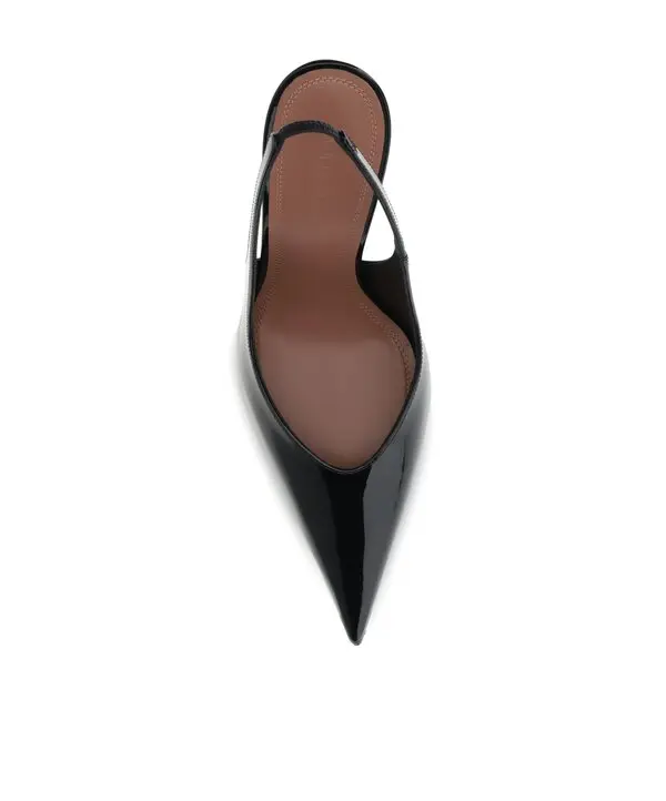 Amina Muaddi Anok Sling Pumps - Black