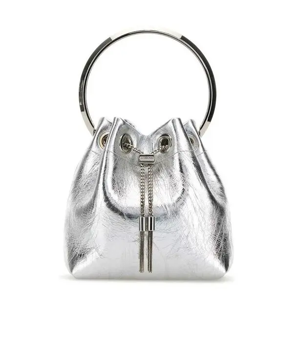JIMMY CHOO Bon Bon Clutch Bag - Silver
